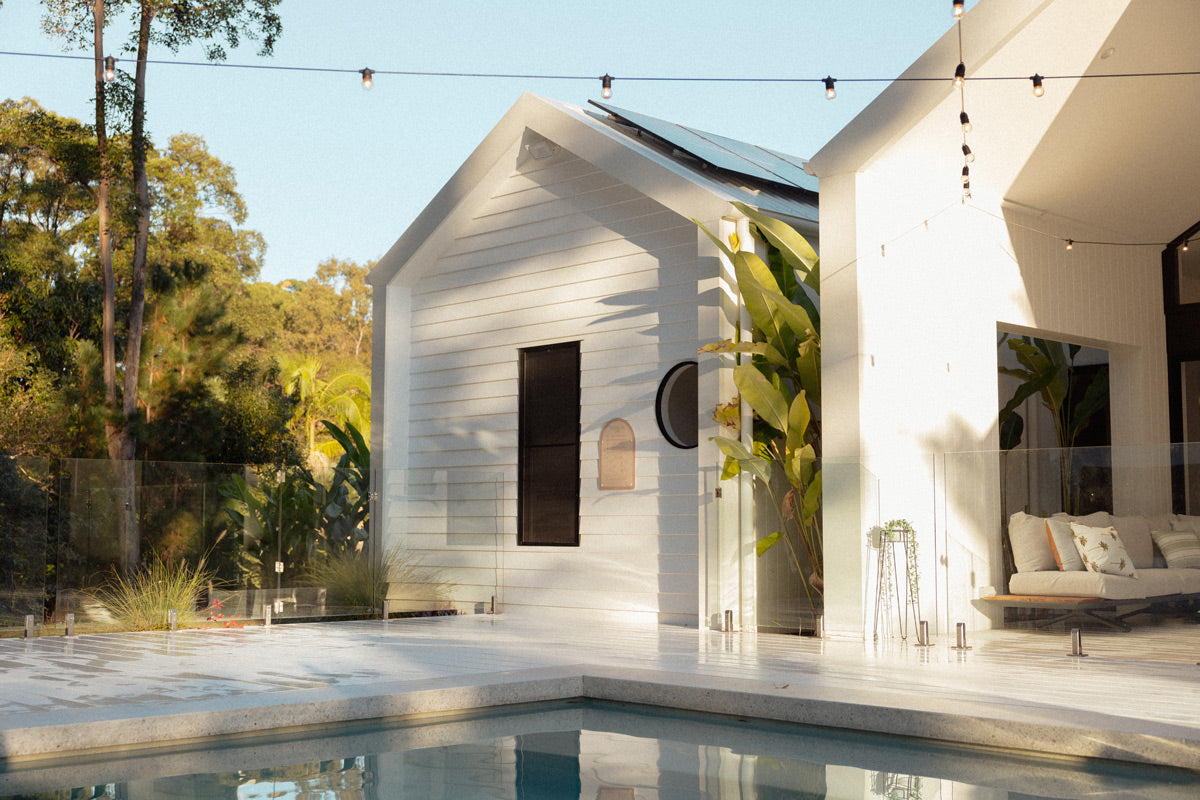 Palm Springs Beach Abode | Luxury Pool Safety Signs & Beach Decor