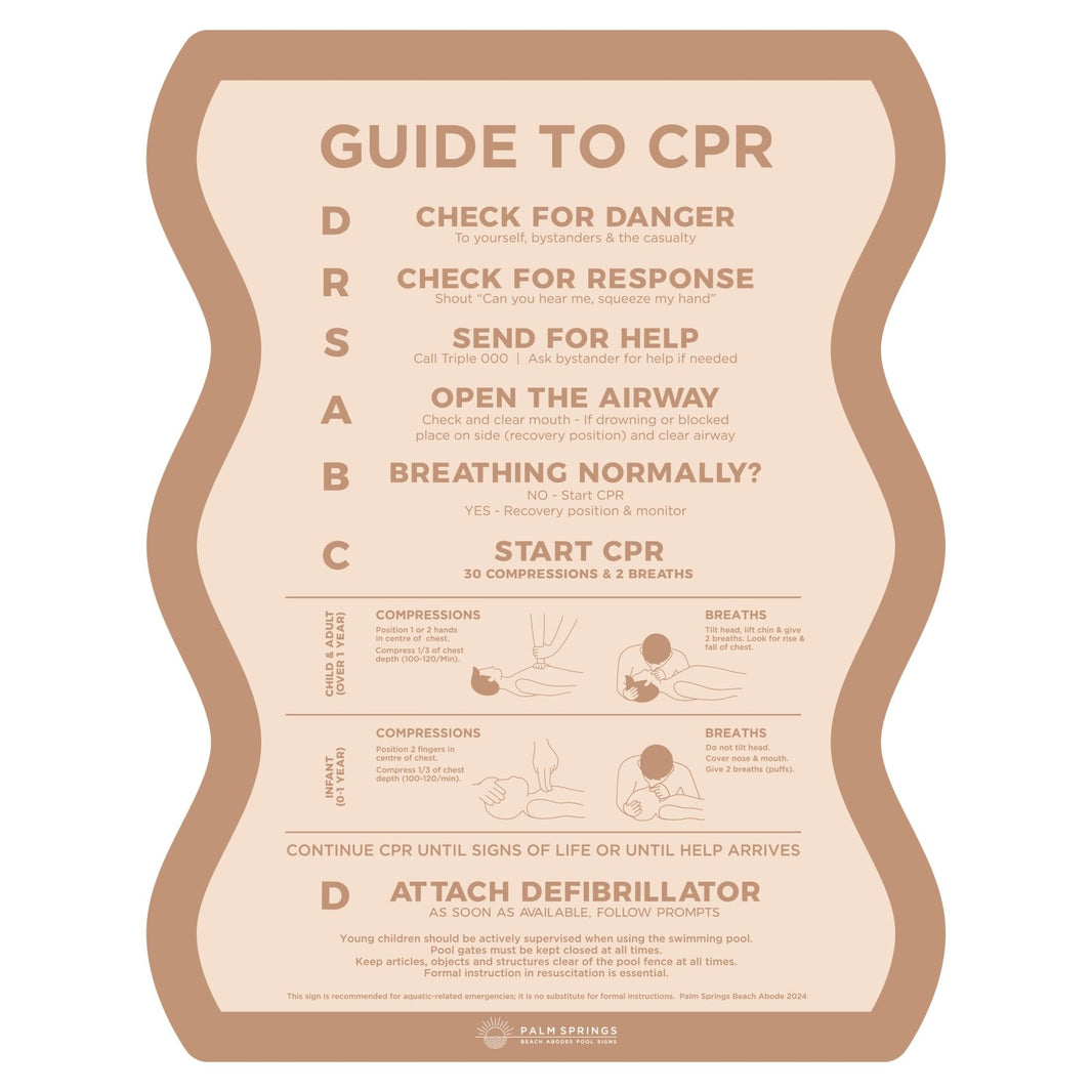 The Wave CPR Pool Sign Collection